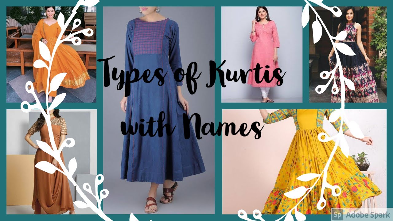 30 different types of kurtis with NAME || types of kurtis with name ...