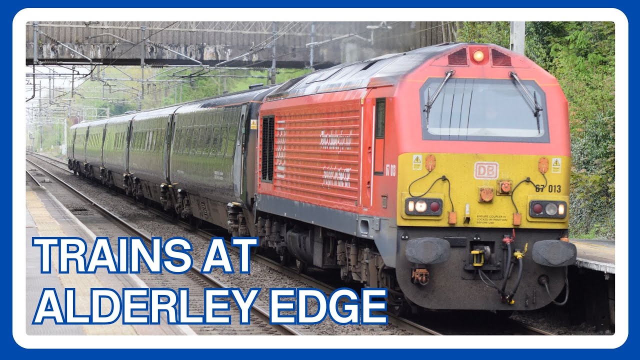 TRAINS at ALDERLEY EDGE railway station - YouTube