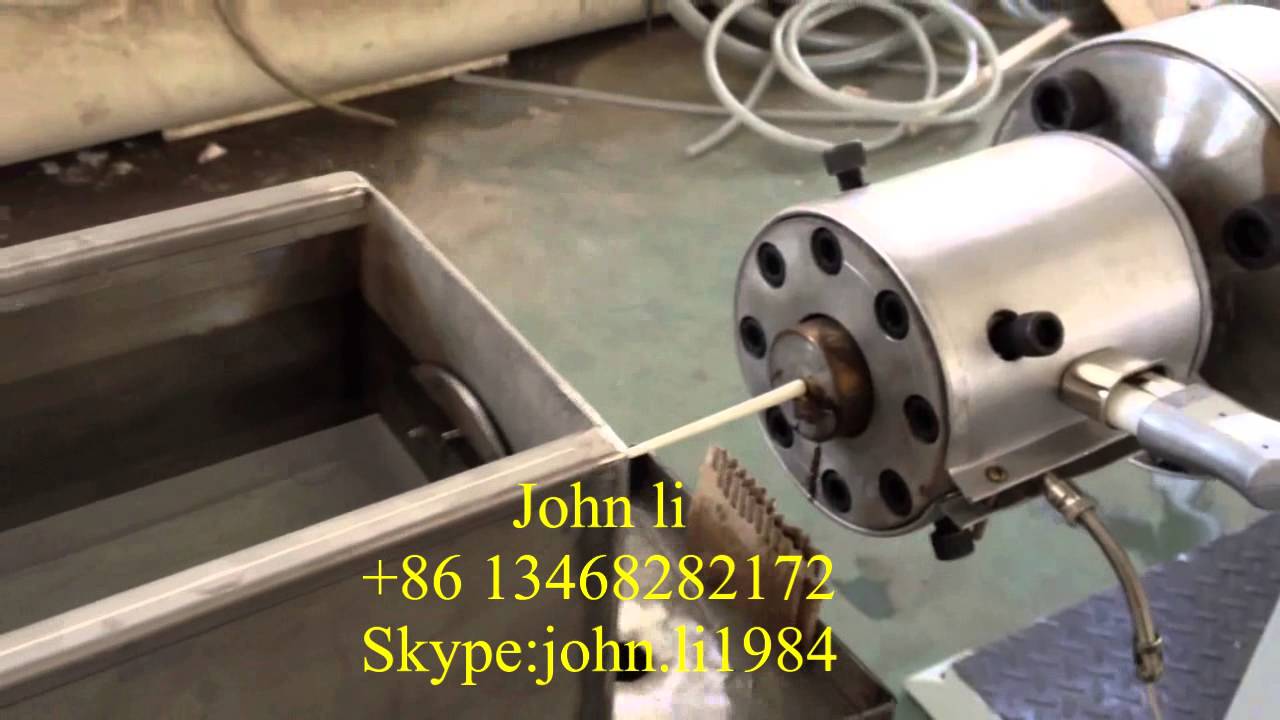 HMWPE round weld rod production line - YouTube