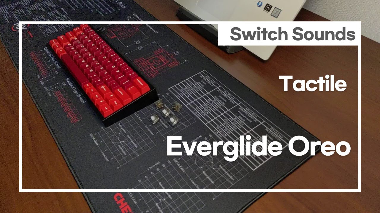 Tofu60 with stock Everglide Oreo Typing Sounds - YouTube