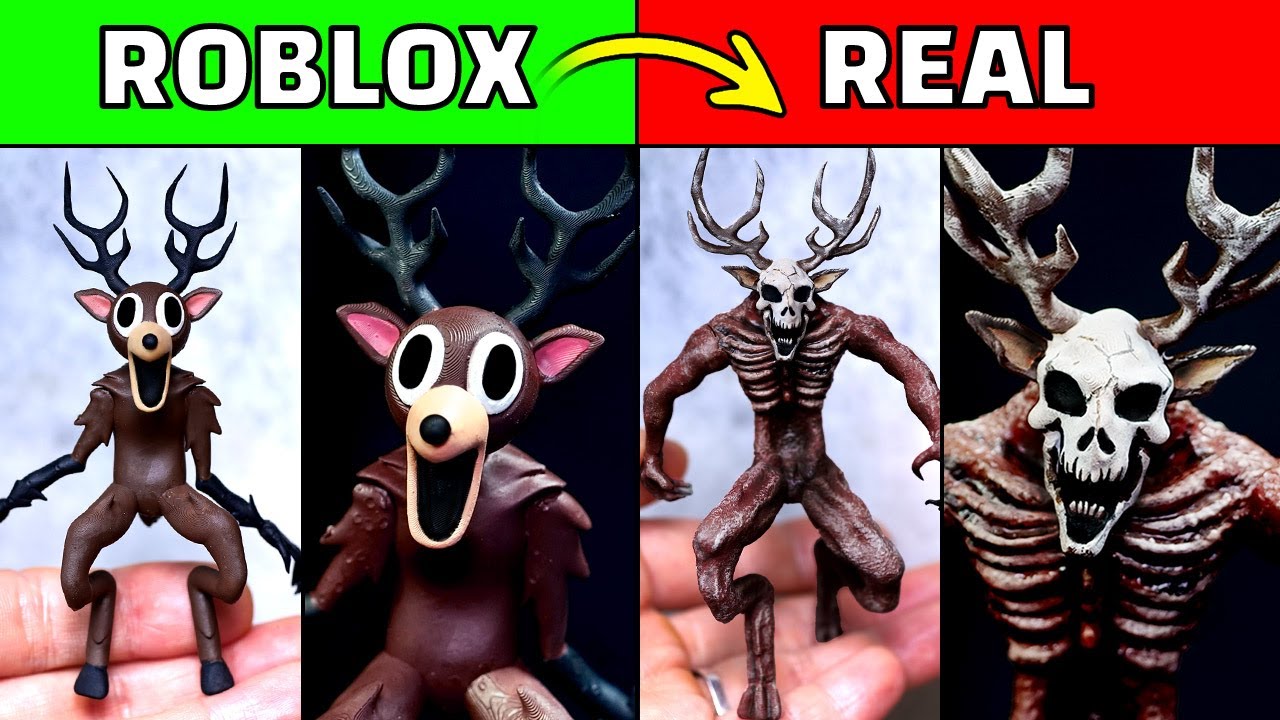 [Roblox]Making 99 Nights in the Forest Deer & Wendigo Sculptures ...