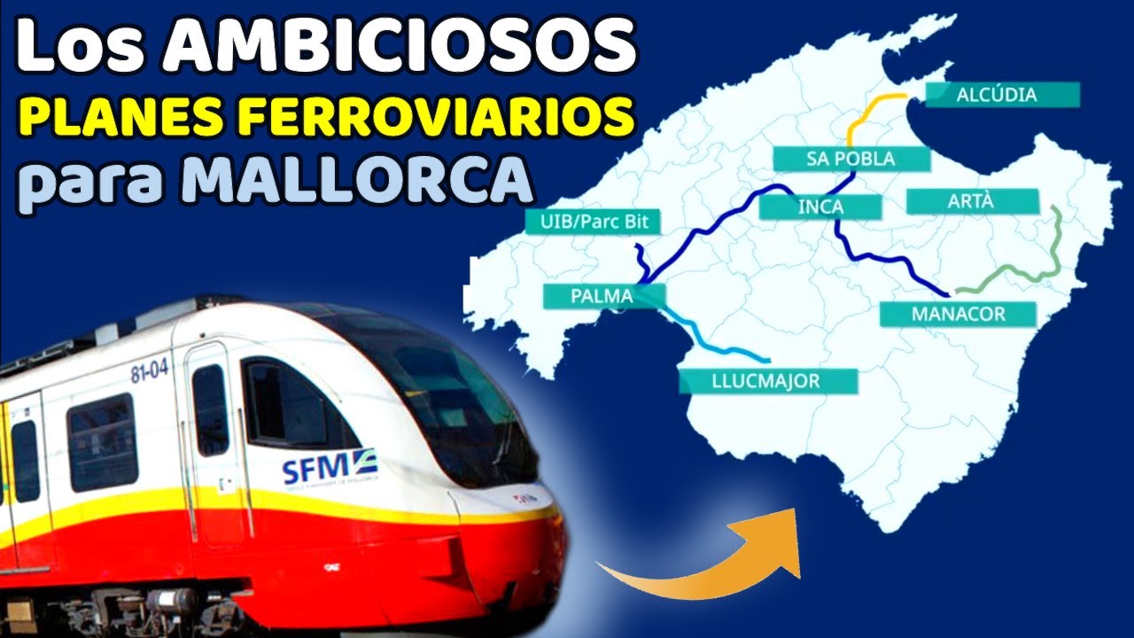🚊 Así SERÁ el Tren al Aeropuerto de PALMA y Llucmajor🚊Obras Nuevas ...