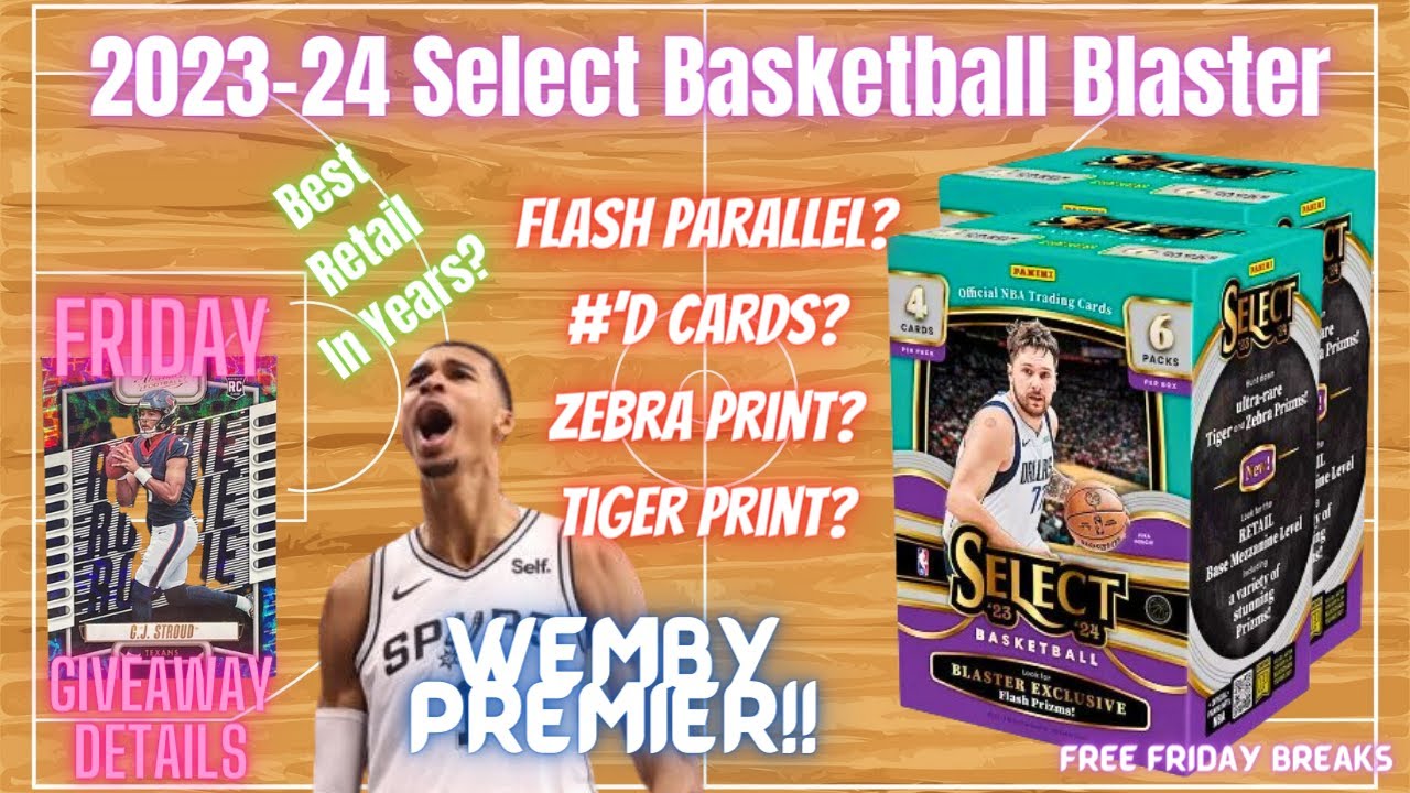 2023-24 Select Basketball Blaster - Premier Level Wemby - Best Retail ...