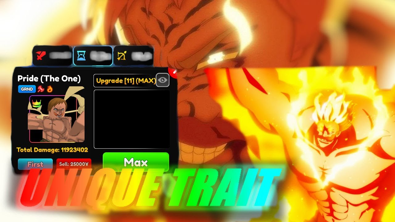 UNIQUE ESCANOR SHOWCASE IN ANIME ADVENTURES - YouTube