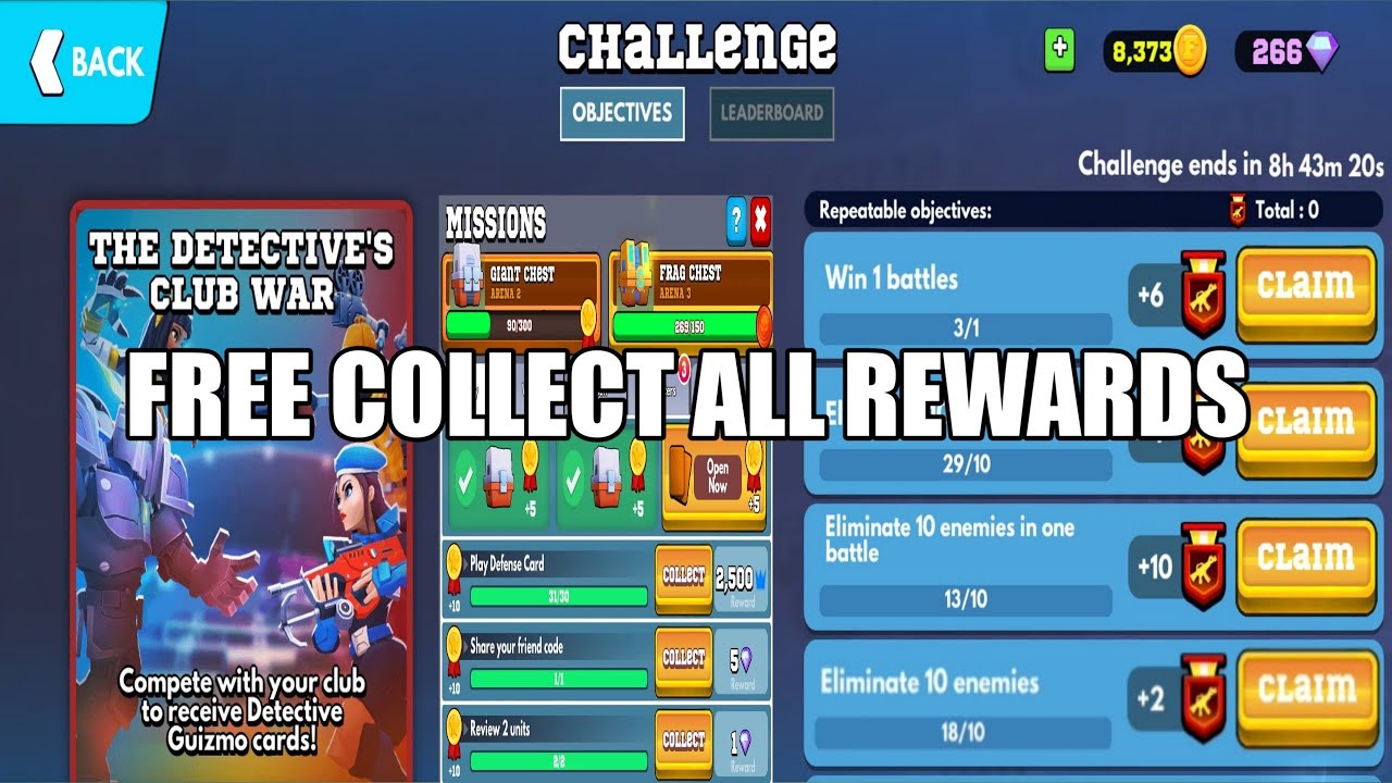 New Event The Detective's Club War Rewards & I Collect Free Season ...