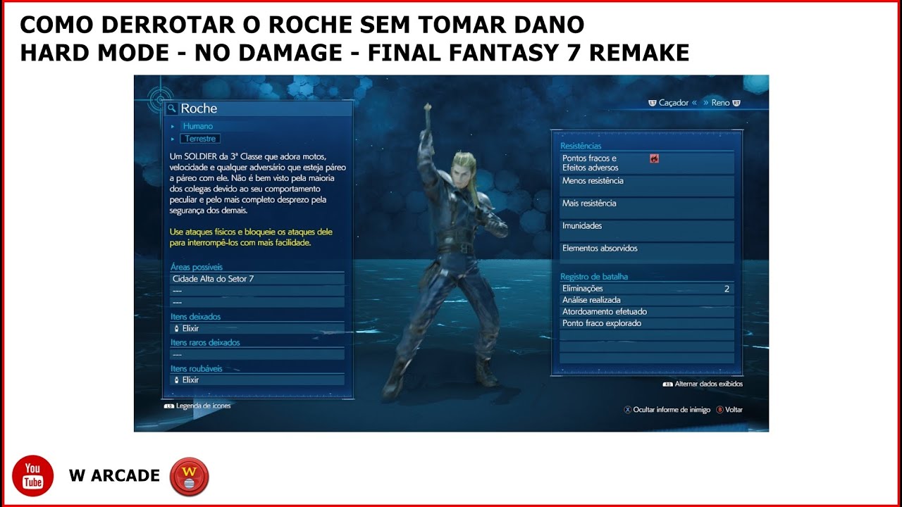 COMO DERROTAR O ROCHE SEM TOMAR DANO HARD MODE NO DAMAGE FINAL FANTASY ...