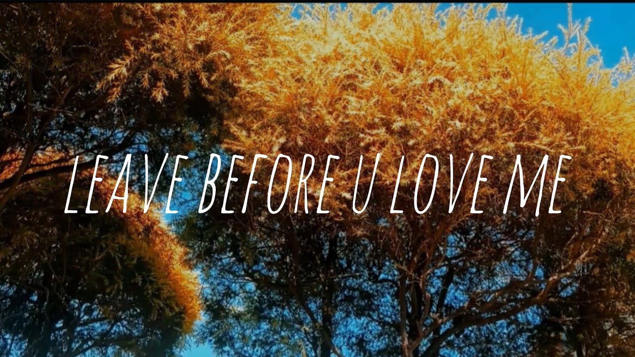 AshZayn - Leave Before U Love Me (Cover song) lyrics video #coversong # ...