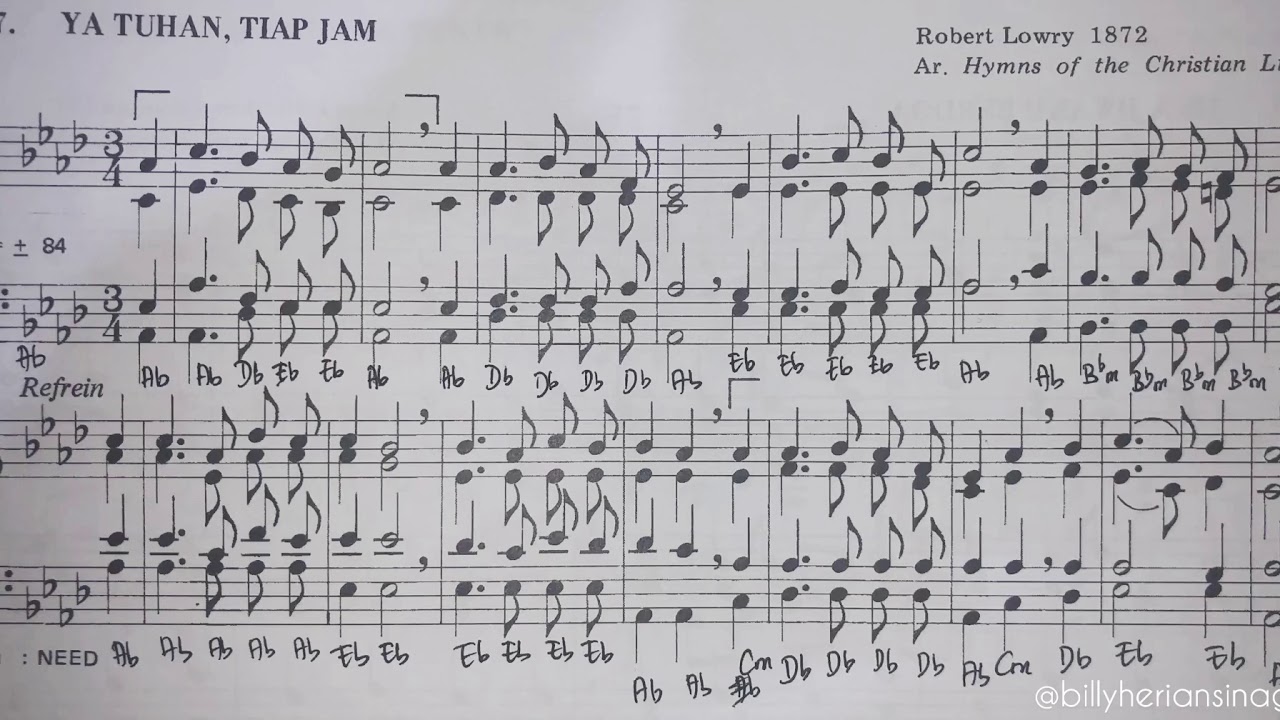 KJ 457 Ya Tuhan, Tiap Jam | Billy Sinaga Home Recording Studio - YouTube