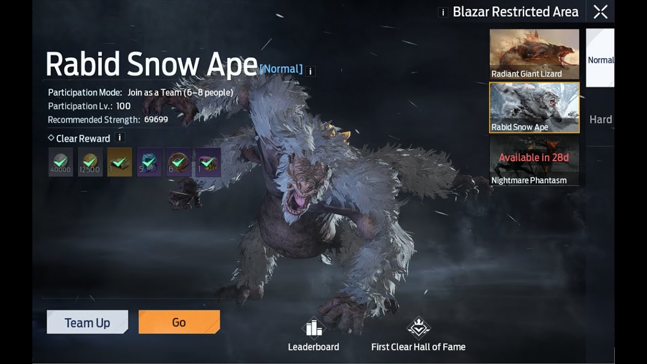 Undawn Rabid Snow Ape Normal - YouTube