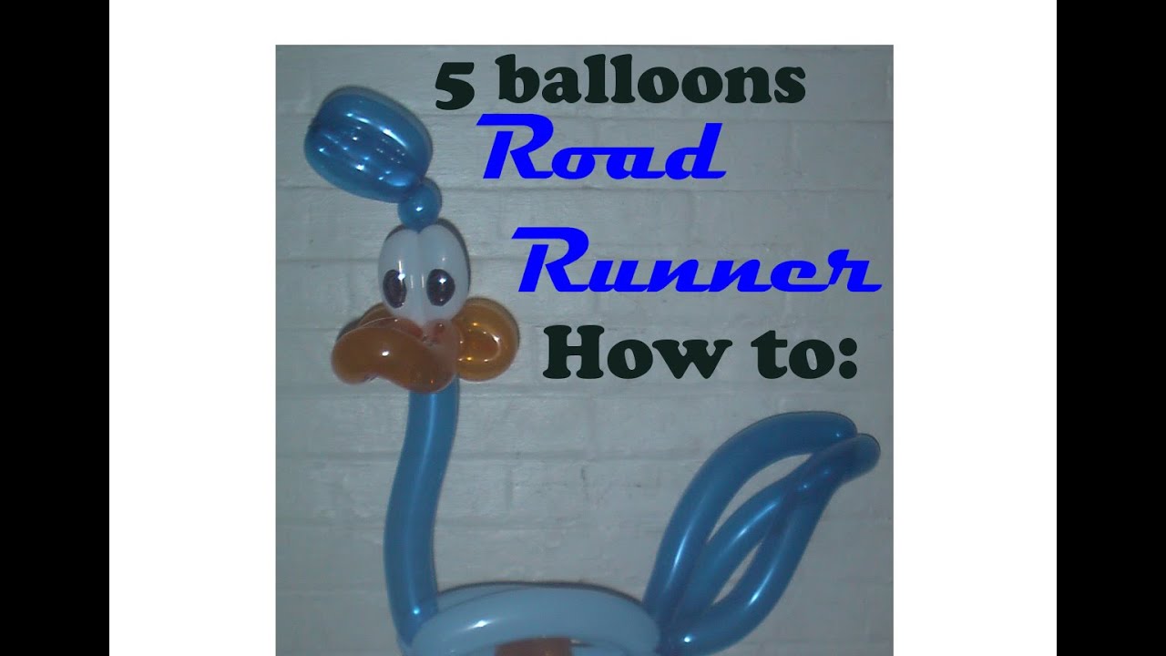 How to make Roadrunner Balloon Sculpture - YouTube