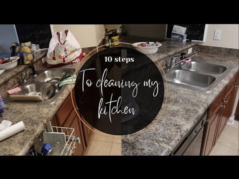 Clean With Me | My 10 Step Routine to Clean My Kitchen 🧼 |