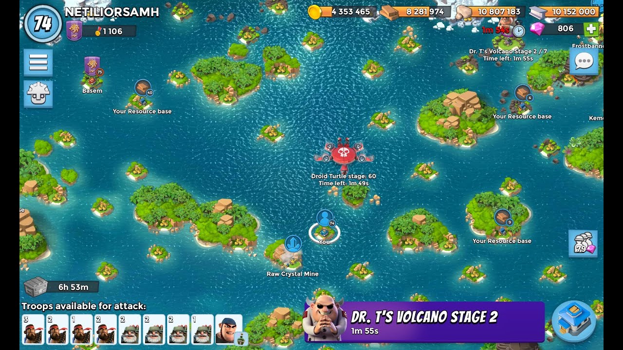 BOOM BEACH MEGA Droid Turtle SUNK?! - YouTube