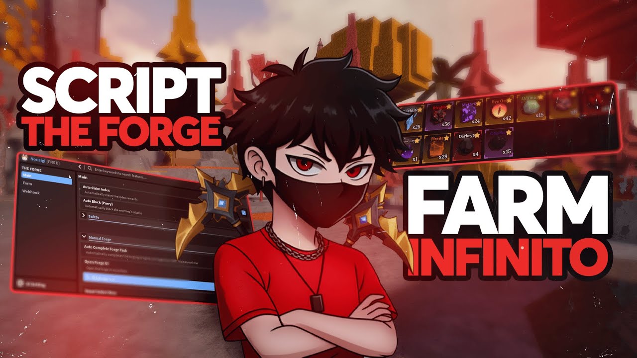 ACHEI o MELHOR SCRIPT para THE FORGE no ROBLOX!!! - YouTube