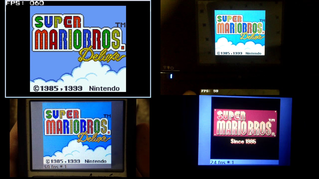 GBC emulation battle: GBA vs DS vs Nokia asha 302 vs Nokia C3 - YouTube