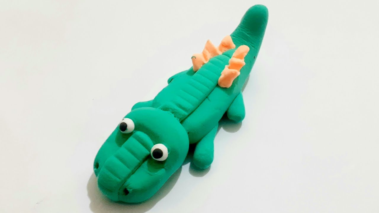 How to make a clay alligator by Gifted Hands | clay tutorial - YouTube