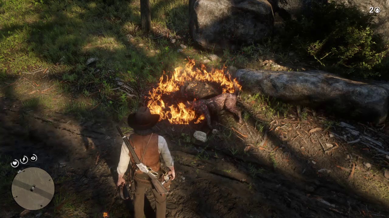 Red Dead Redemption 2- A Small Forest Fire - YouTube