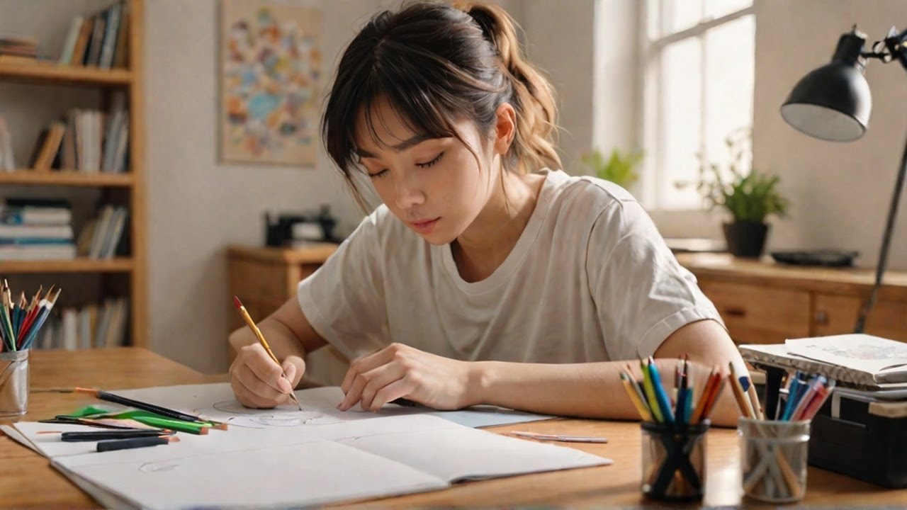 How to draw mindfully (Anime Art as Meditation) - YouTube