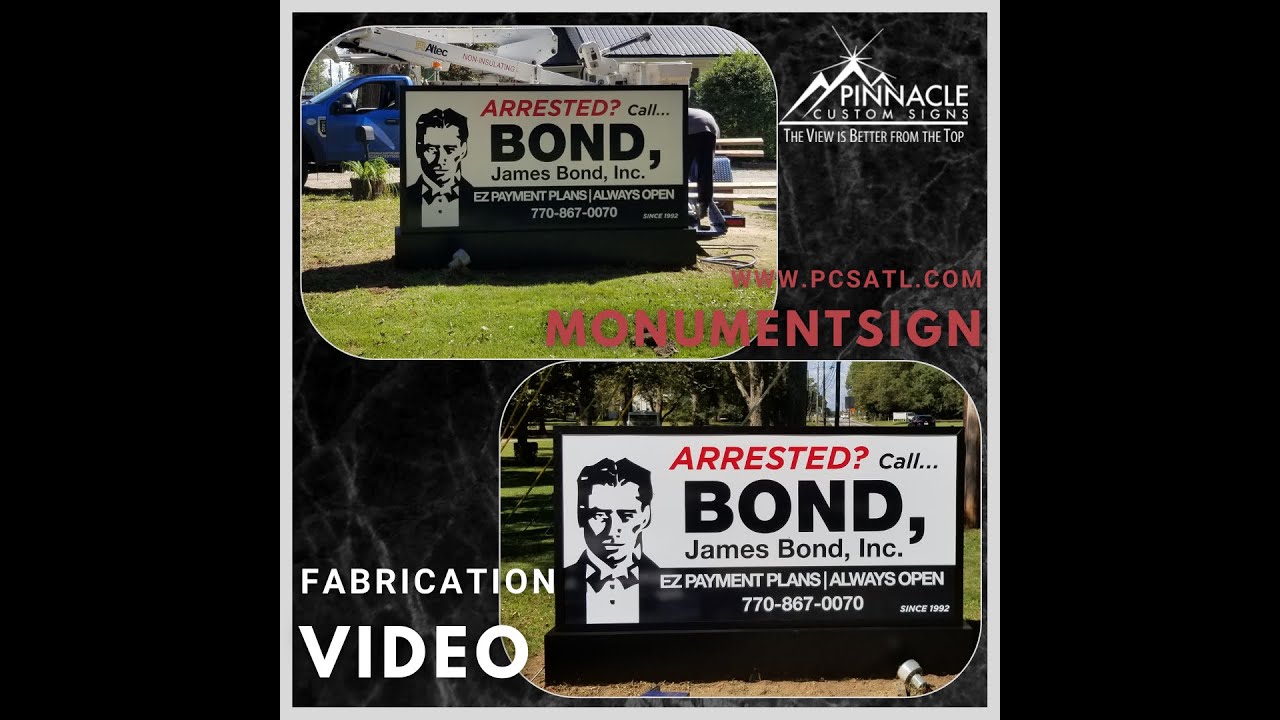 Bond, James Bond, Inc. - Monument Sign - YouTube