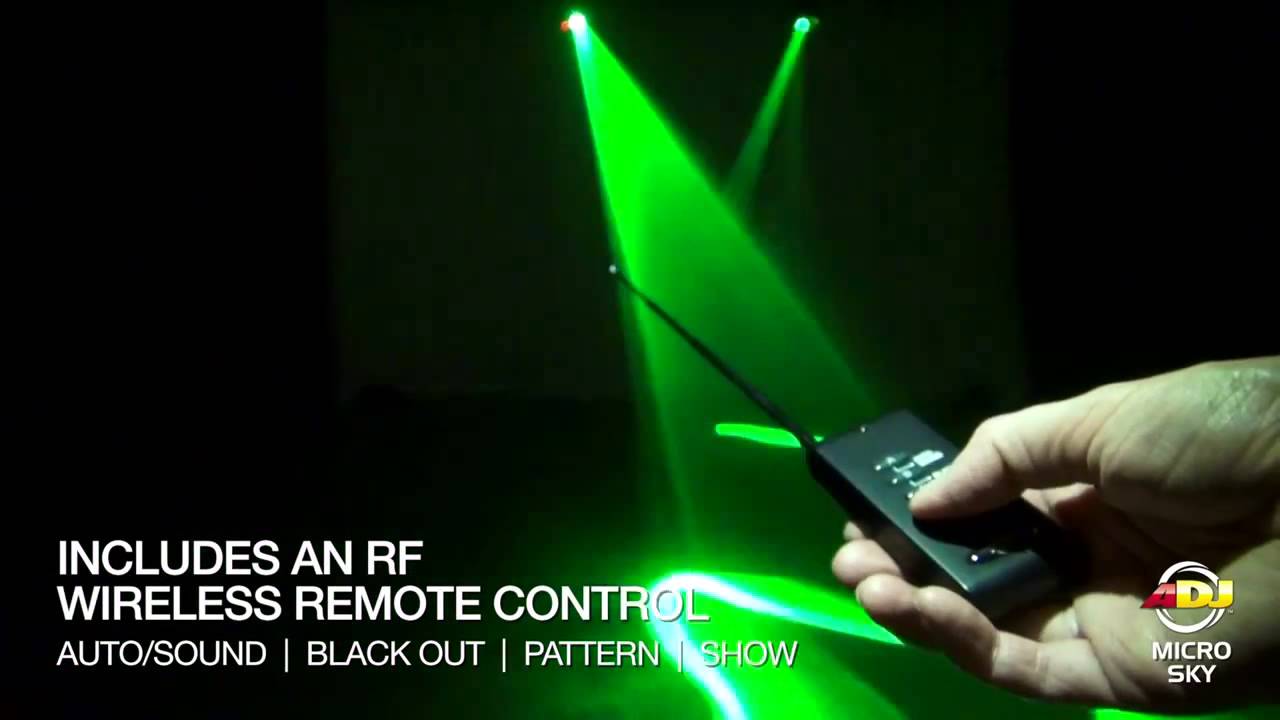 ADJ Micro Sky Laser - Liquid Sky Effect - YouTube