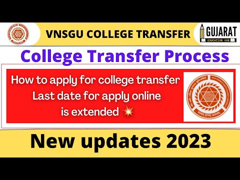 vnsgu college transfer process 2023 | last date extended 2023-24 | # ...