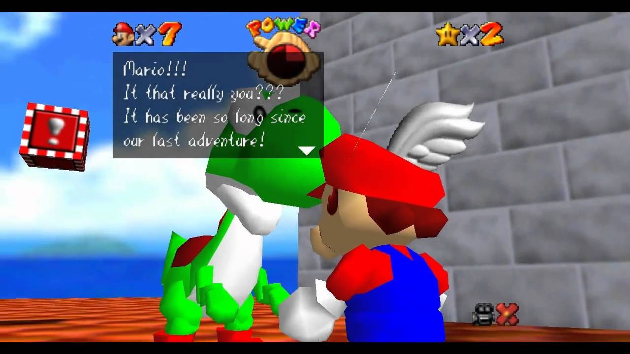 Super Mario 64 - Mario Meets Yoshi! - YouTube
