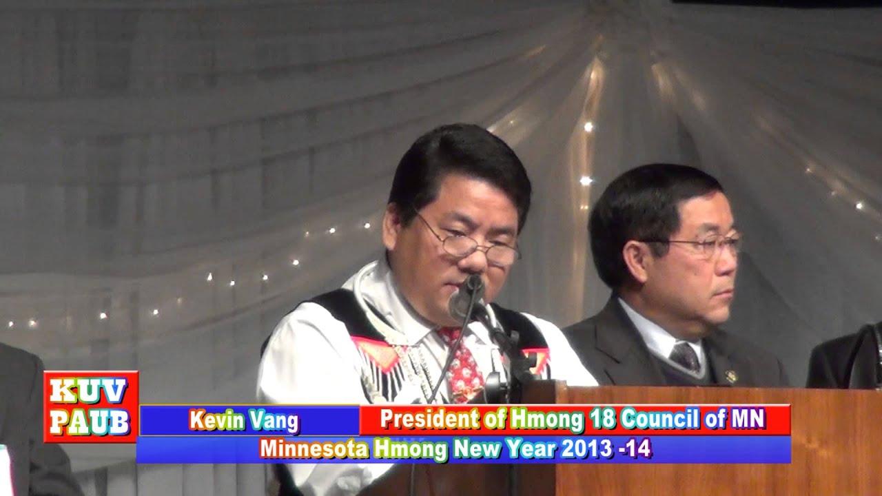 Kevin Vang, President of H18C speaks at MN Hmong New Year 2014 Opening ...