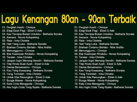 Lagu Legendaris Yang Tak Terlupakan | Lagu Indonesia Tertua Tahun 80an - 90an | Lagu Lawas Terbaik