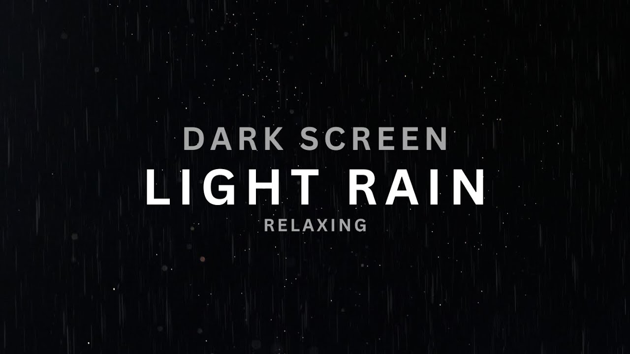 10 Hours of Light Rain Sounds for Deep Sleep and Relaxation - YouTube