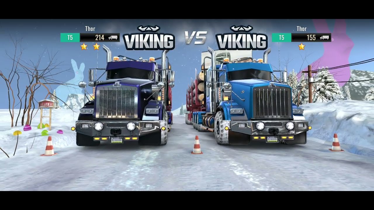 Big Rig Racing. Thor vs Thor. Drag Challenge - YouTube