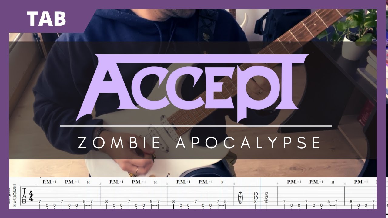 Accept - Zombie Apocalypse | [Rhythm Guitar Cover + TABS] - YouTube