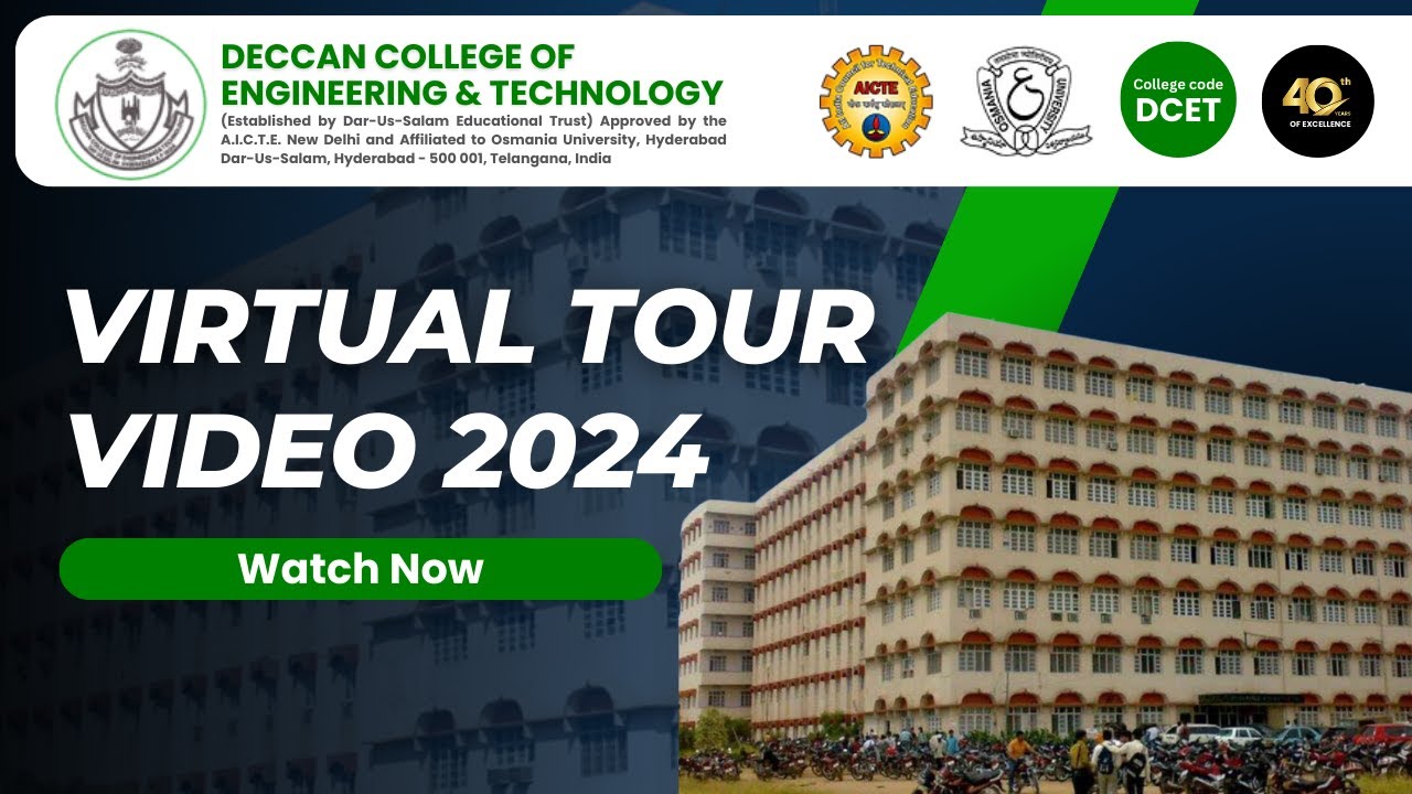 Deccan College Of Engineering and Technology | Virtual Tour Video - YouTube