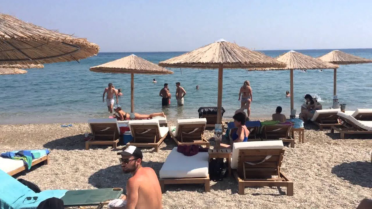 Beach pythagorion samos - YouTube
