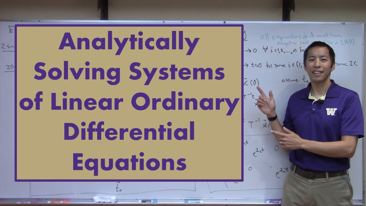Analytically Solving Systems Of Linear Ordinary Differential Equations