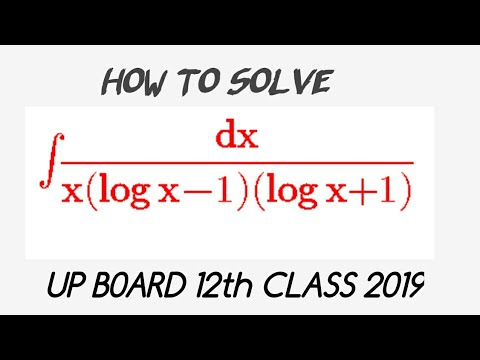 Integral of 1/x (logx-1)(logx+1) By Two Types (Trick & Partial fraction ...