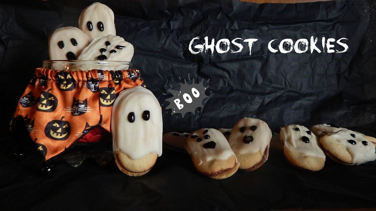 Halloween Recipes: Easy and Quick Ghost Cookies, No-Bake - YouTube
