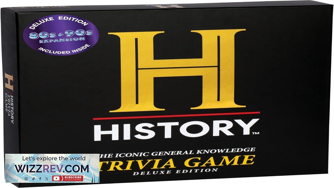 HISTORY Channel Trivia Board Game Deluxe Edition with 80s & 90s ...