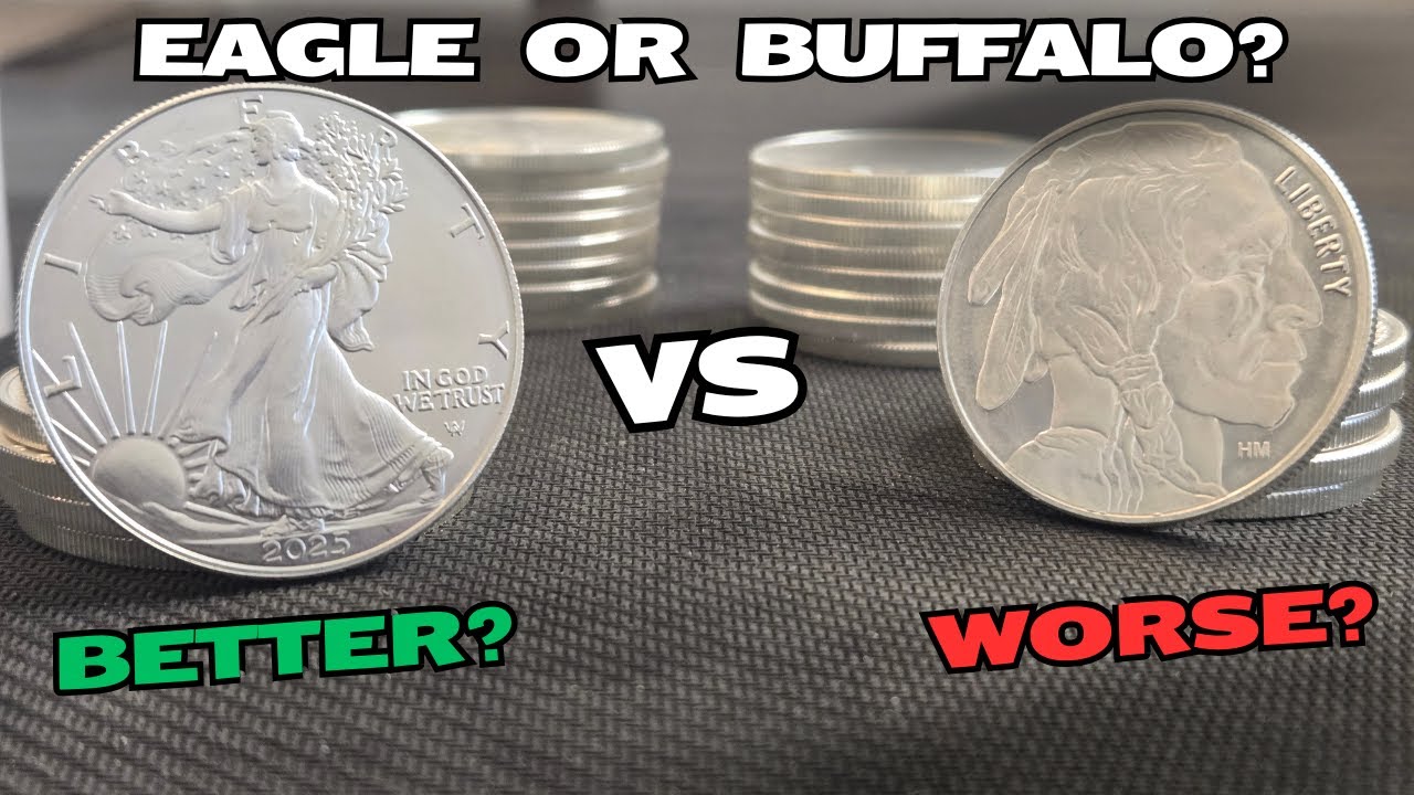Silver Eagles vs. Silver Buffalo's – Which is Best to Stack? - YouTube