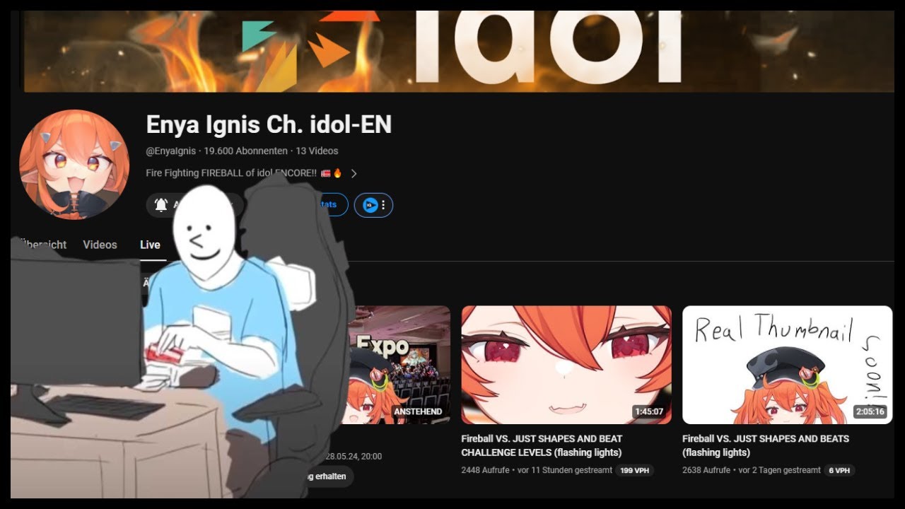 Love for VOD Watchers (flashing lights) 【IdolEN | Enya Ignis】 - YouTube