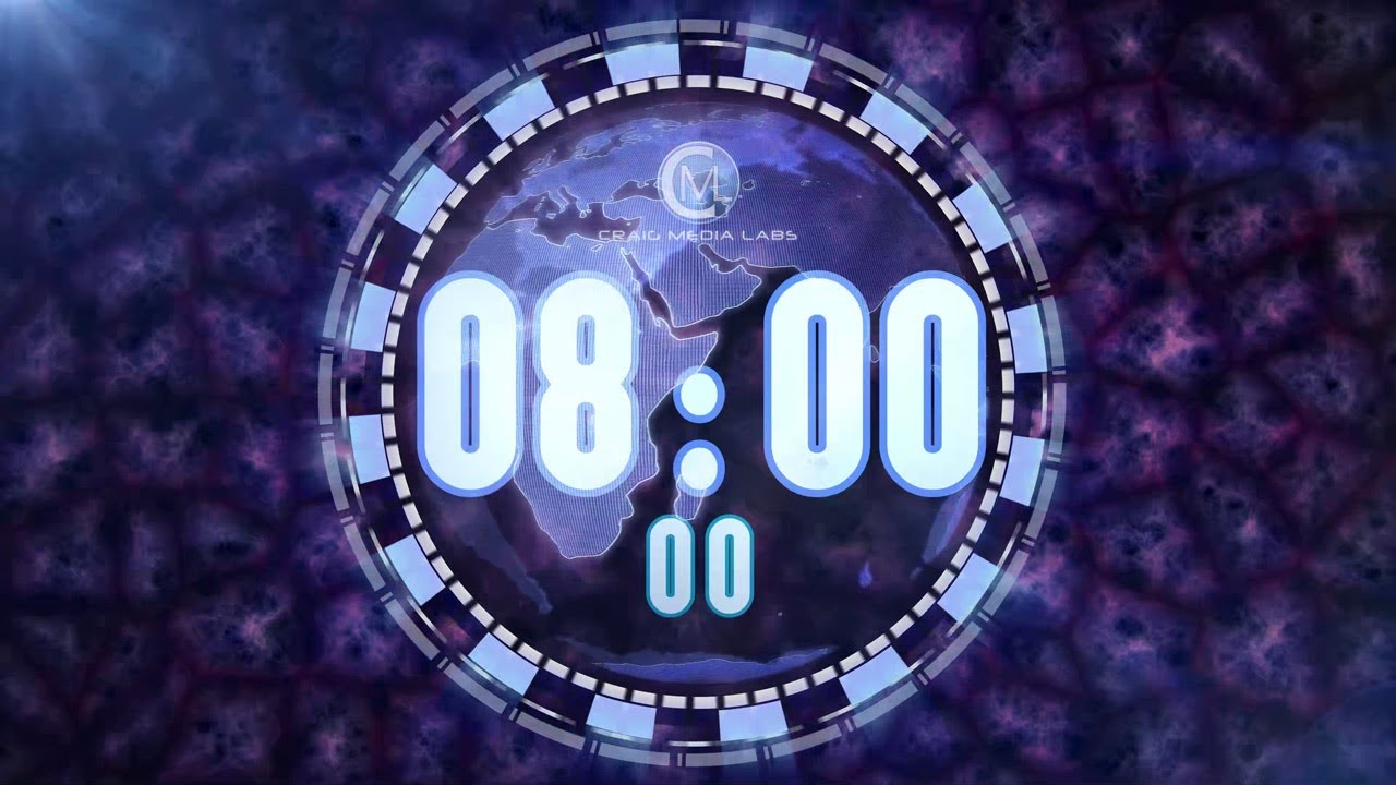 8 Minutes Countdown with audio and voice cues - YouTube