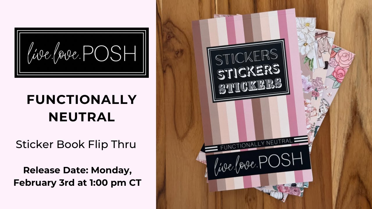 FUNCTIONALLY NEUTRAL STICKER BOOK FLIP THROUGH - YouTube