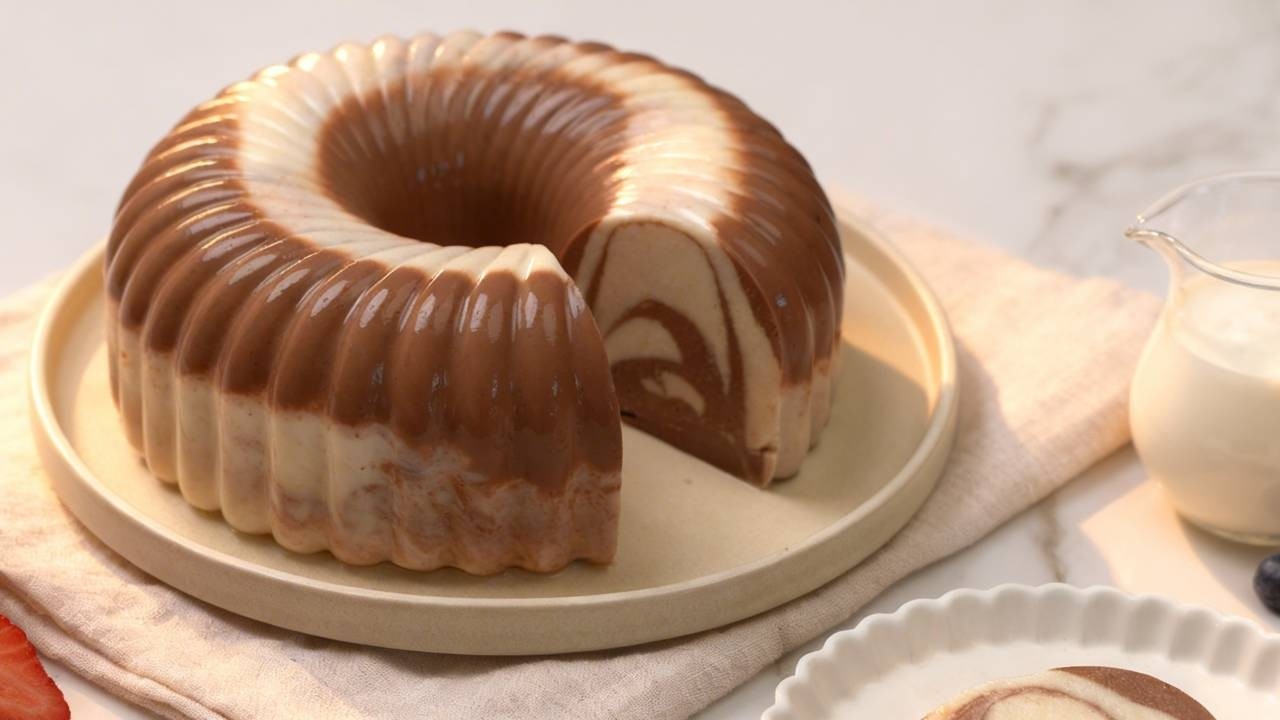 Cuma Dari Roti Tawar, Bisa Jadi Puding Marmer Selembut Ini 😍 - YouTube
