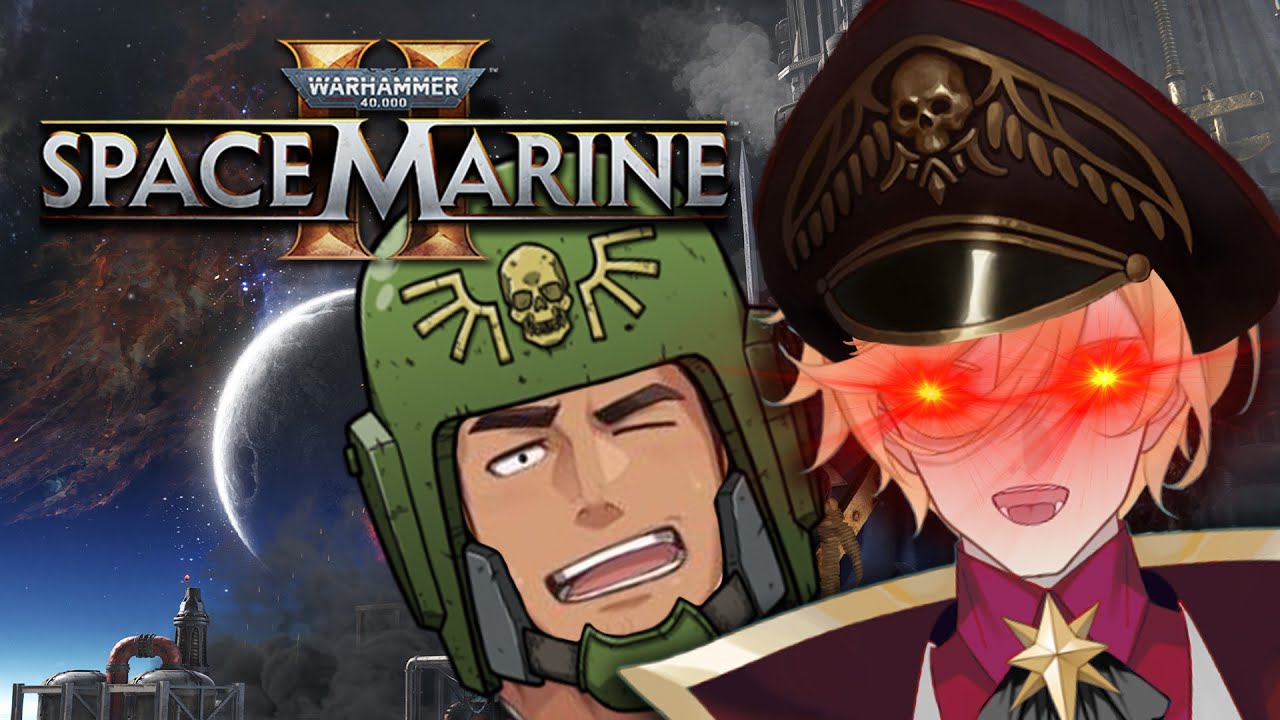 "BROTHER I AM PINNED" - Enzo & Ycey play Space Marines II pt.2 #vtuber ...