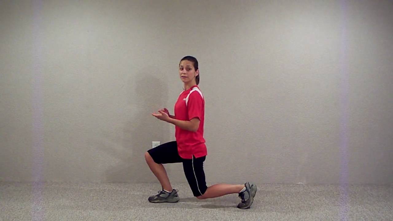 Lunge with a Knee Lift or a Kick - YouTube