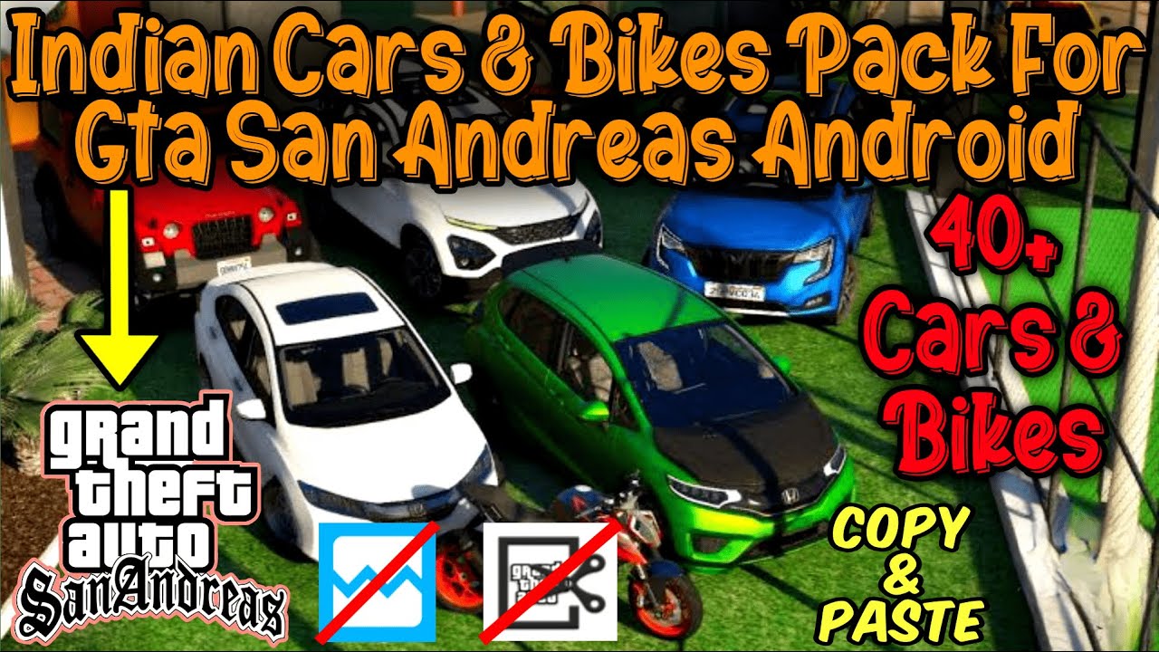 40+ Indian Cars And Bikes Pack For Gta San Andreas Android 2024 | Gta ...