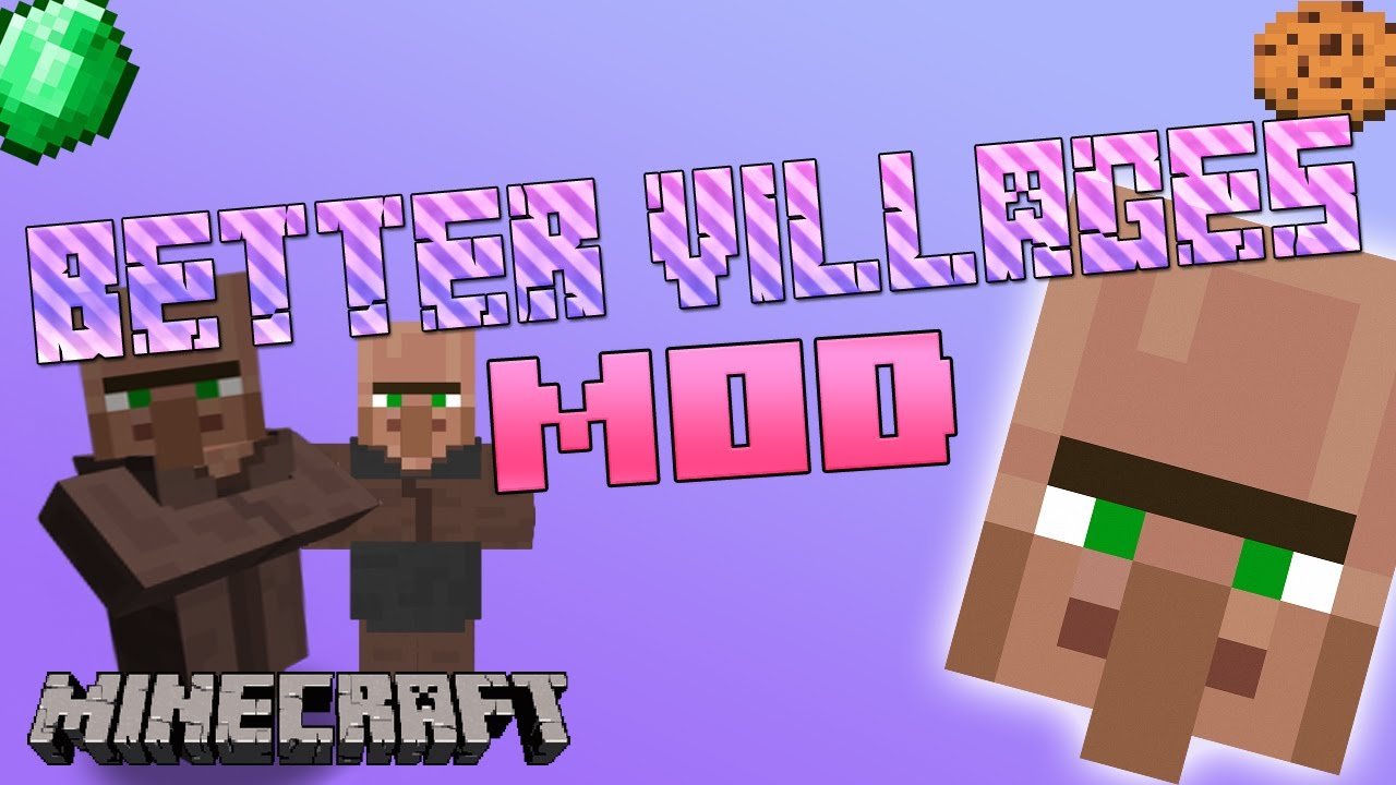 MINECRAFT MOD: BETTER VILLAGES -Más pueblos en Minecraft- - YouTube