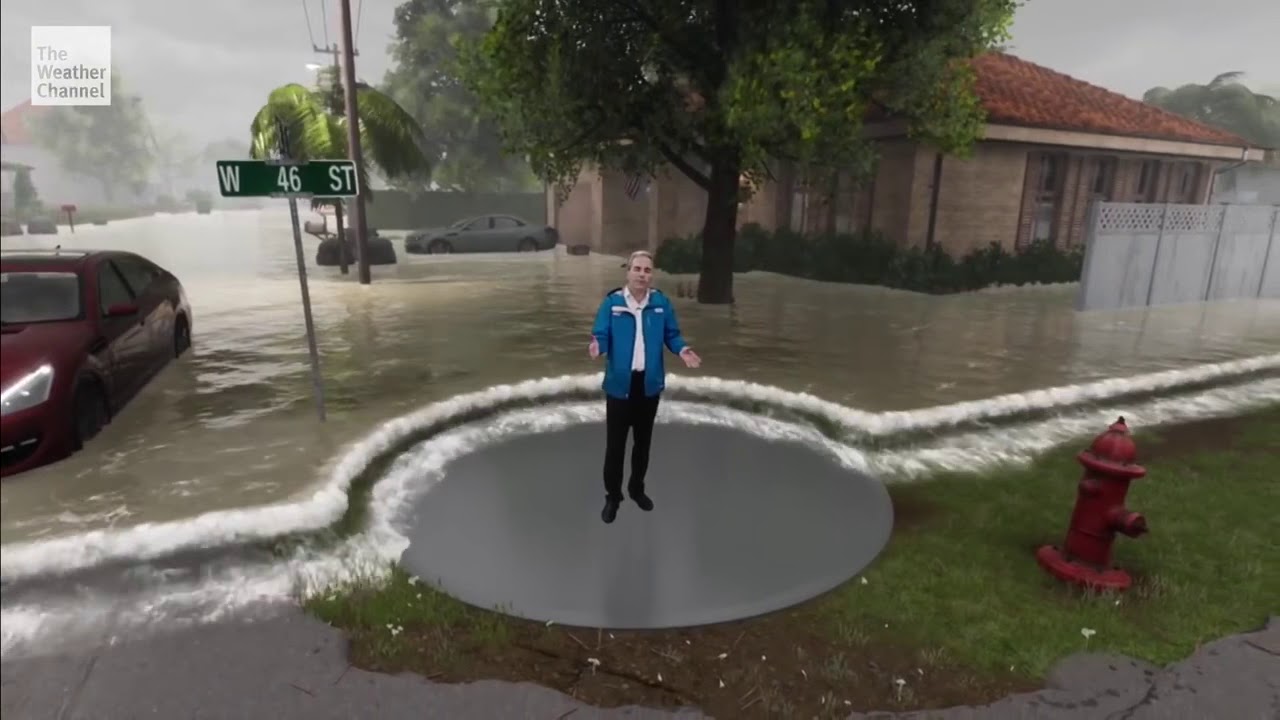 Weather channel storm surge - YouTube