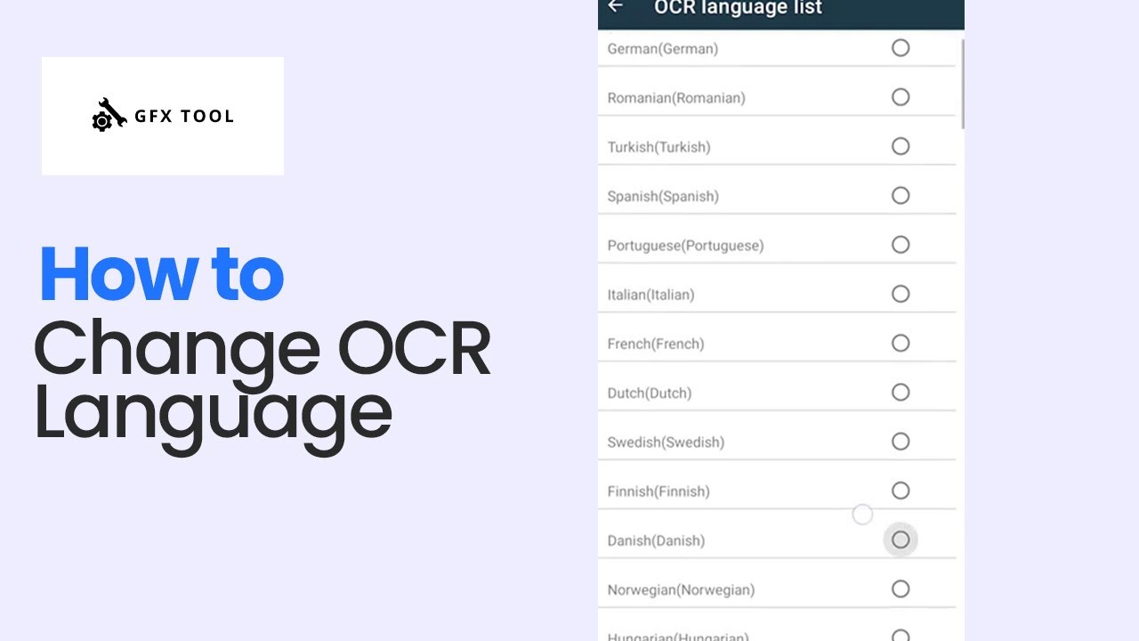 How to Change OCR Language on Doc Scanner - YouTube