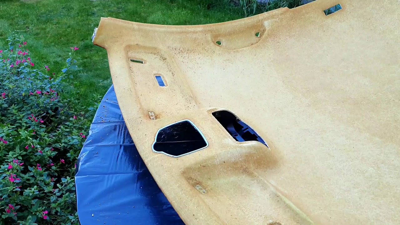 installing an Alcantara roof lining in a vw beetle - YouTube