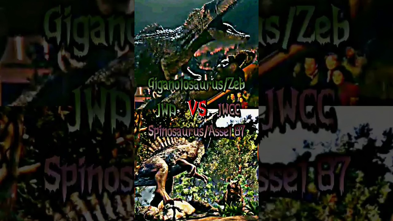 Giganotosaurus/Zeb (JWD) vs Spinosaurus/Asset 87 (JWCC) - YouTube
