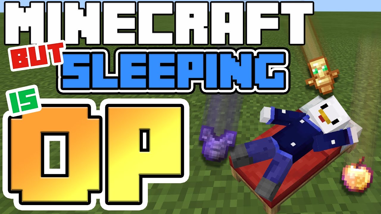 MINECRAFT, But Sleeping is OP!? (download available) - Bedrock Edition ...